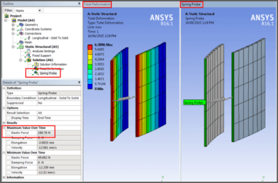 Longitudinal Damping and Preload | Ansys Mechanical Workbench
