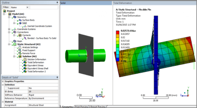 Connecting a Surface Body Edge to a Rigid Body Face | Ansys WB