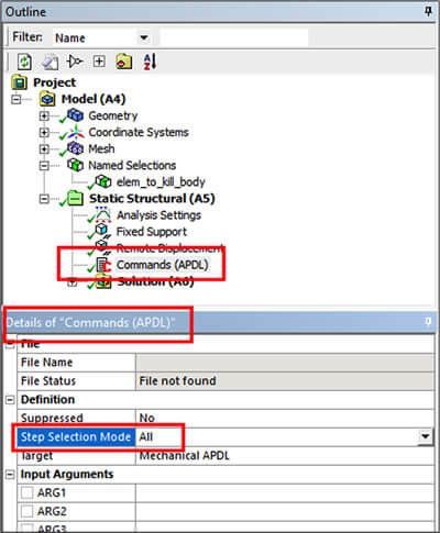 Performing EKILL Element Death in Workbench | Ansys Mechanical