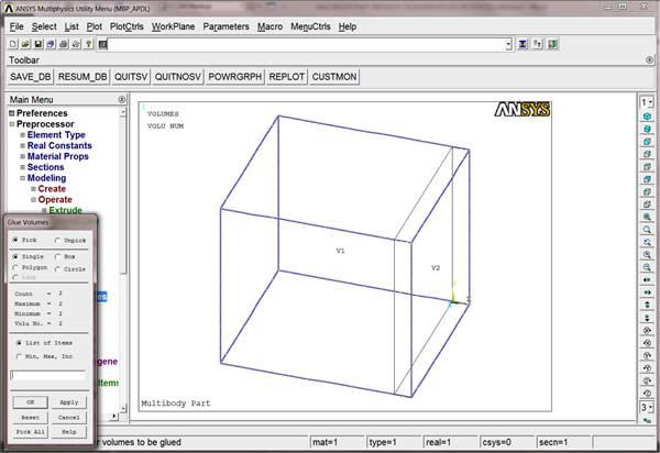 Merging CAD Bodies, Like a Multibody Part | Ansys CAD Geometry
