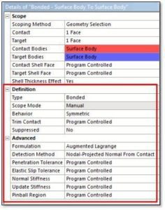 Bonded Contact Between Shell Faces | Ansys Mechanical WB