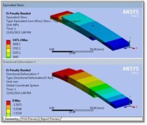 Bonded Contact Between Shell Faces | Ansys Mechanical WB