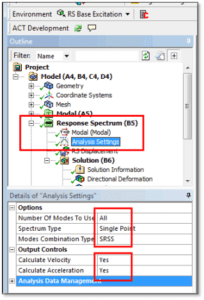Response Spectrum Analysis Postprocessing APDL | Ansys WB