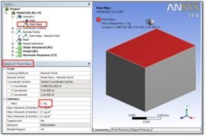 Measuring Point Mass Force via Static & Harmonic Analysis | Ansys APDL
