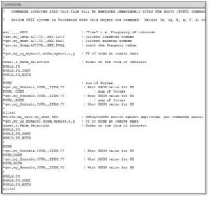 Measuring Point Mass Force via Static & Harmonic Analysis | Ansys APDL