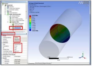 Linearizing Stress Distribution in an Ansys Mechanical Model