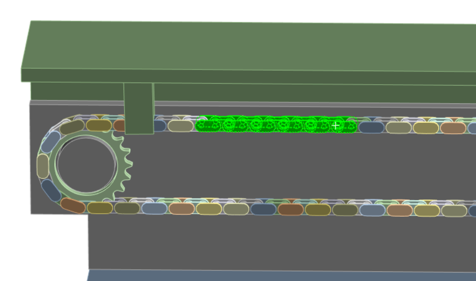 How to Add an Inline Spring Into a Chain Drive Created Using Ansys ...