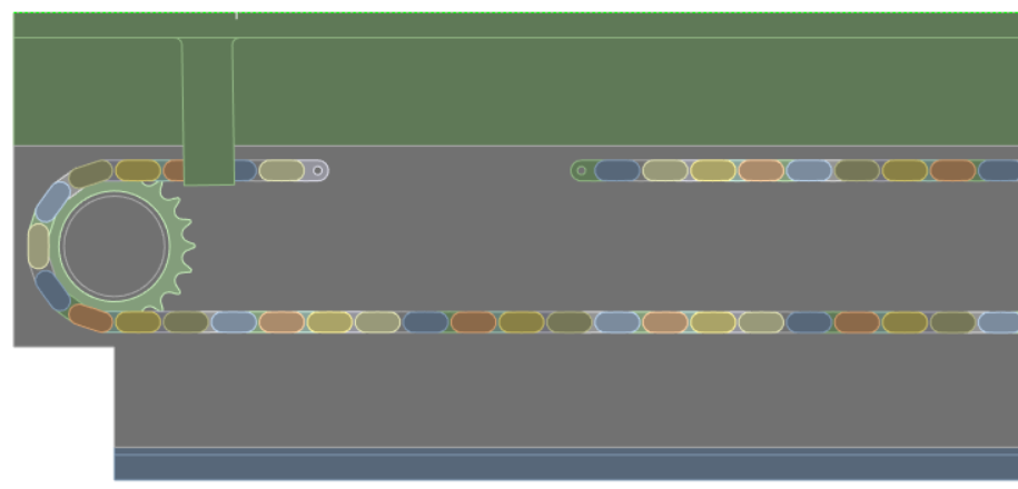 How to Add an Inline Spring Into a Chain Drive Created Using Ansys ...